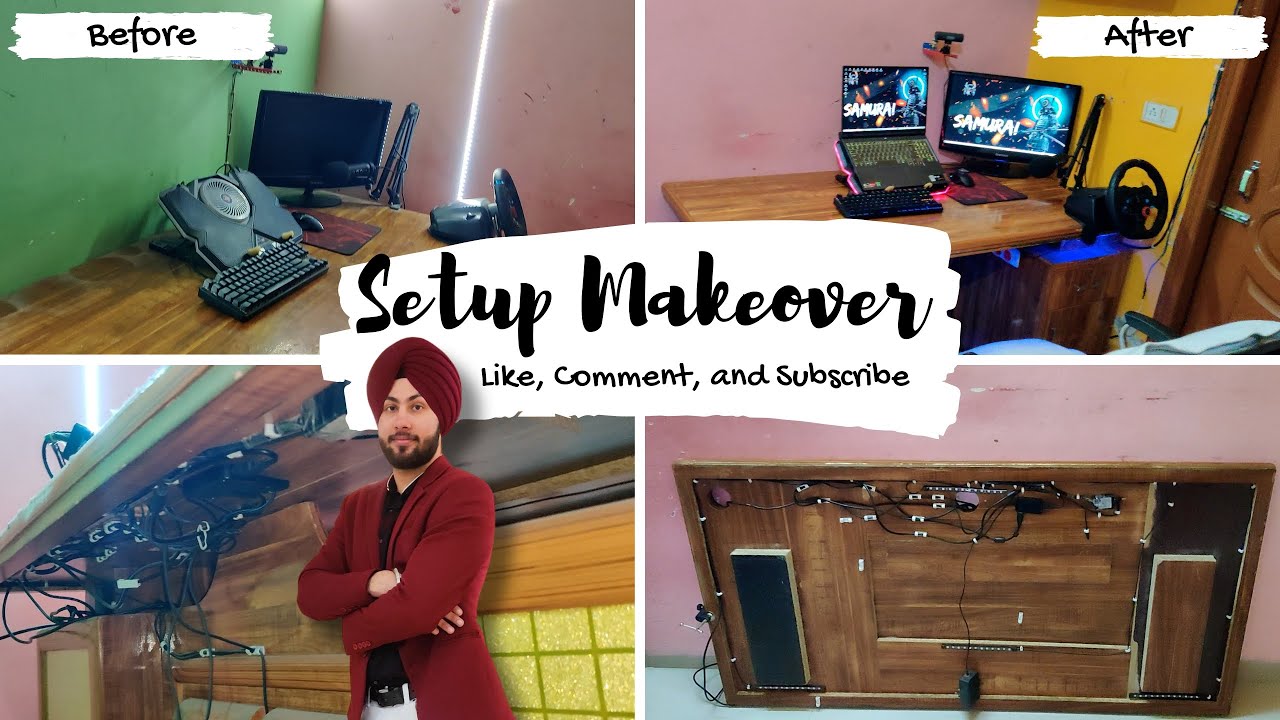 My Gaming Setup Makeover | Complete Setup Makeover in 2024 - YouTube