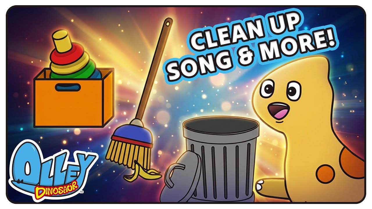 Basketball, Counting & More! 🏀💯 Olley Dinosaur | Kids Songs + Show ...