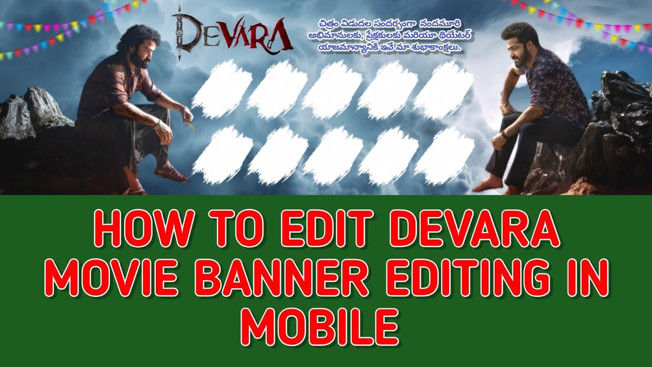 Devara Movie Banner Editing | Jr NTR | #devara #trending #movie #jrntr ...