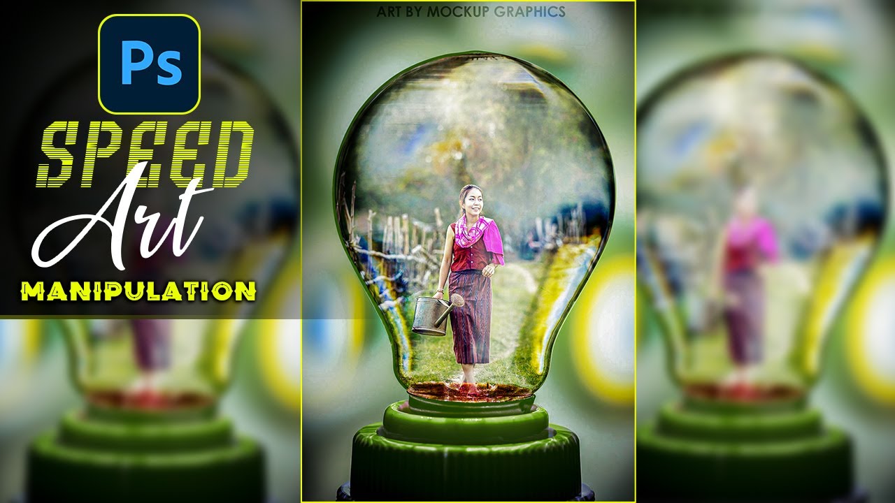 #Photoshop Speed Art - Bulb Manipulation - YouTube