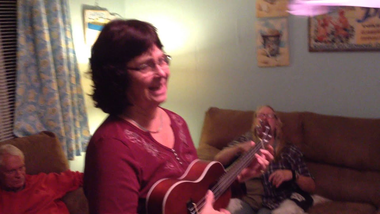 Barbara Hudson leads in Tom Dooley on ukelele - YouTube