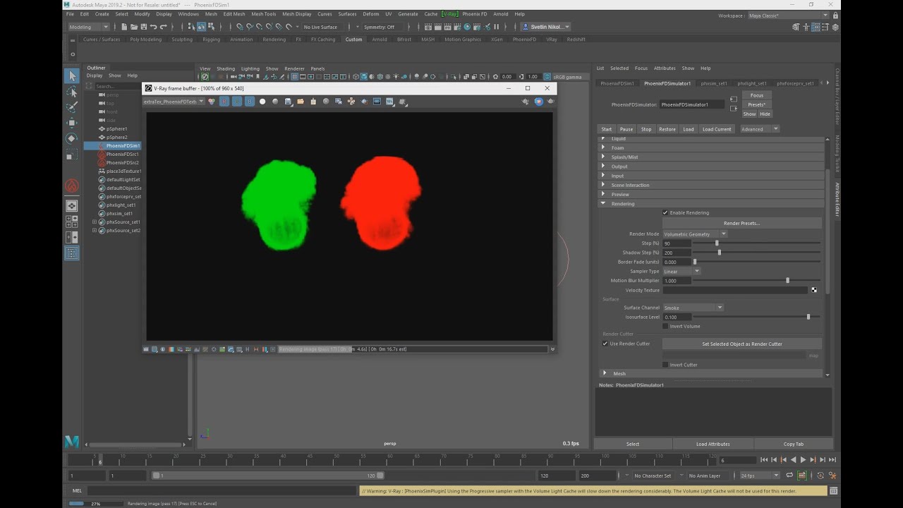 Phoenix FD 4.0 Quick Tutorial - Separate Matte for different Sources ...