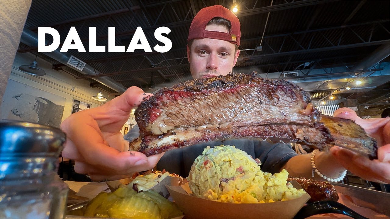 Exploring Dallas 🇺🇸 | BBQ Beef Ribs, Cafe's, and shopping - YouTube