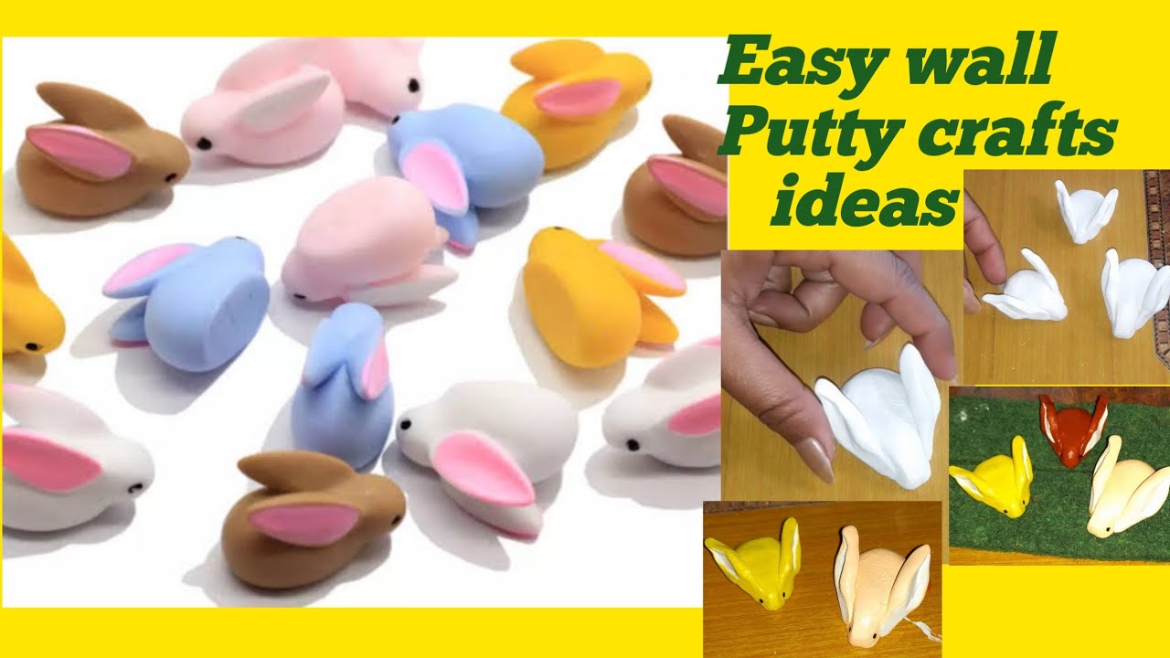 Wall putty crafts ideas | Easy crafts ideas for beginners | showpiece ...