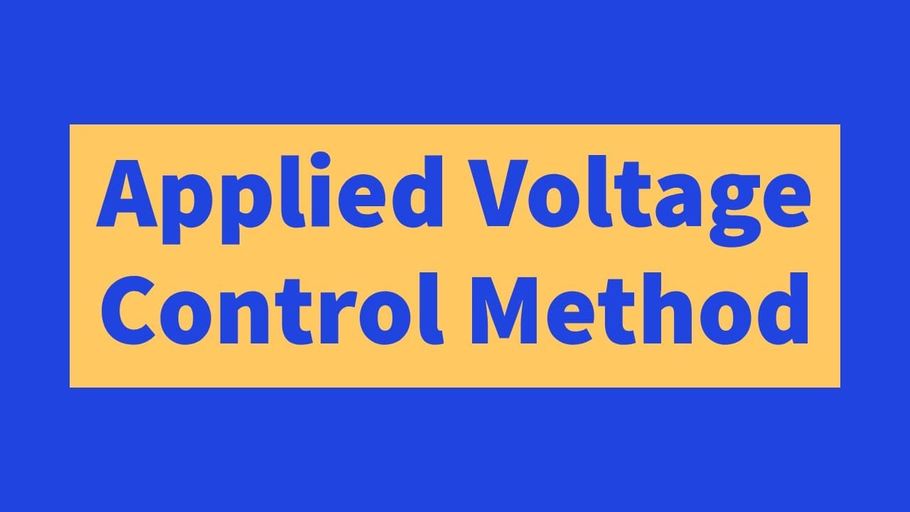 Applied voltage control method - YouTube