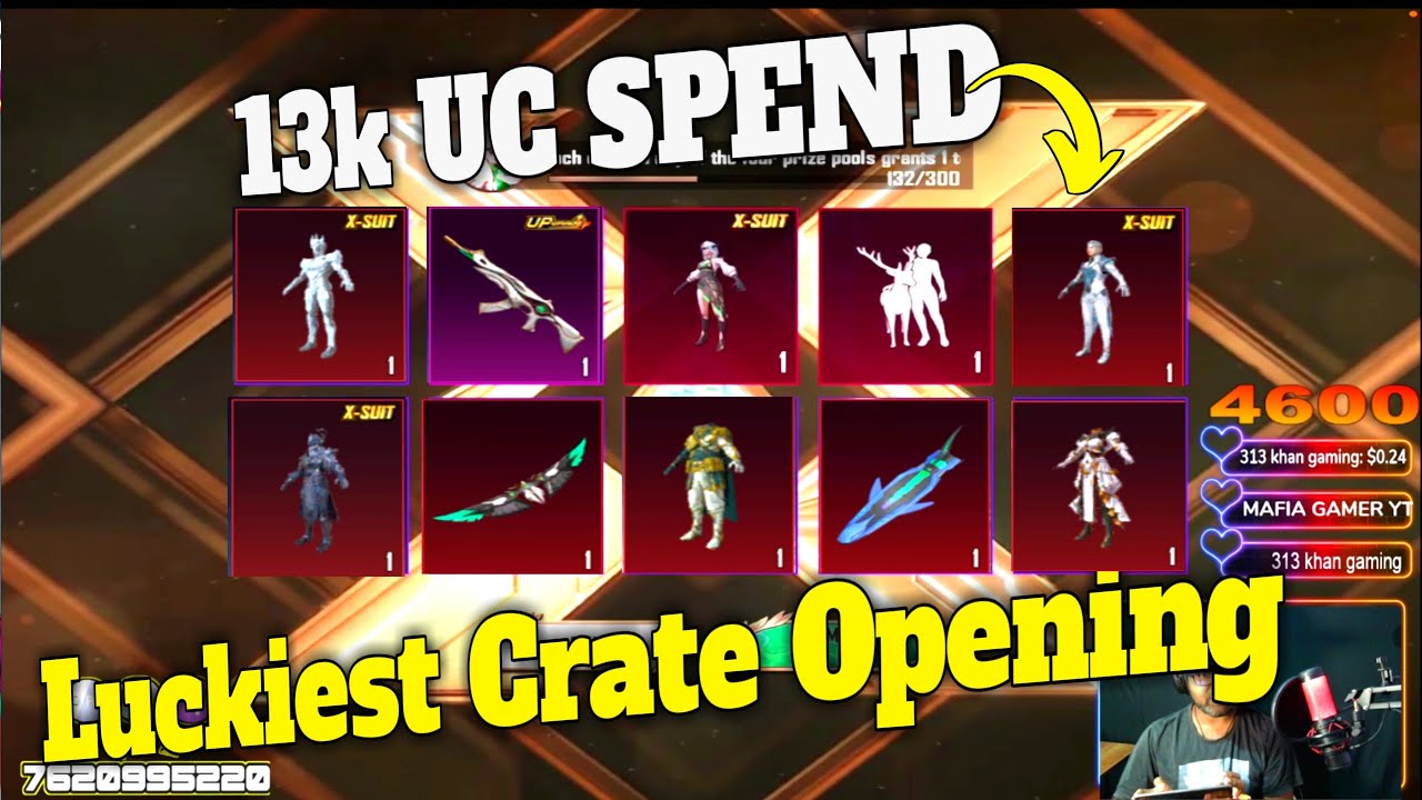 X-Suit Giveaway || X-Suit Crate Opening Highlights || Bgmi X-Suit ...
