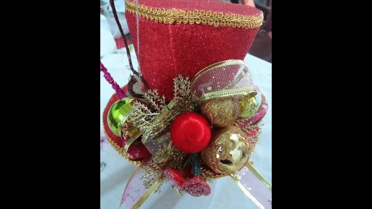 UN SOMBRERO EN FOAMI NAVIDEÑO 🎄🎇💐 MANUALIDADES EL COLIBRI 🎅⛄⛄⛄ - YouTube