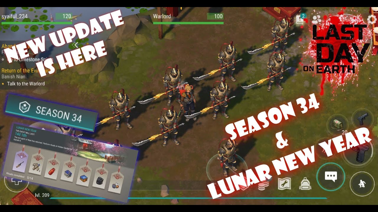LDoE "New update is here" (Season 34 & Lunar New Year) I Last Day on ...