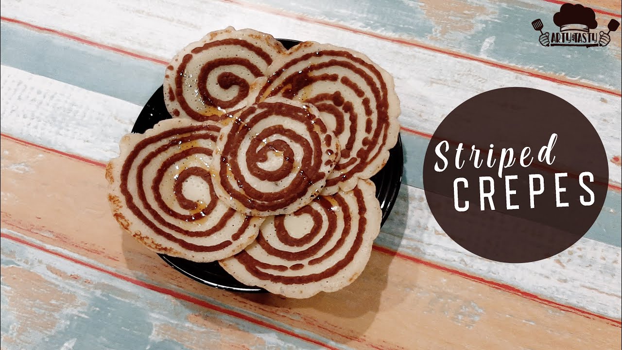 Striped Crepes | Easy To Make Buttermilk Crepes | Tasty Crepes - YouTube