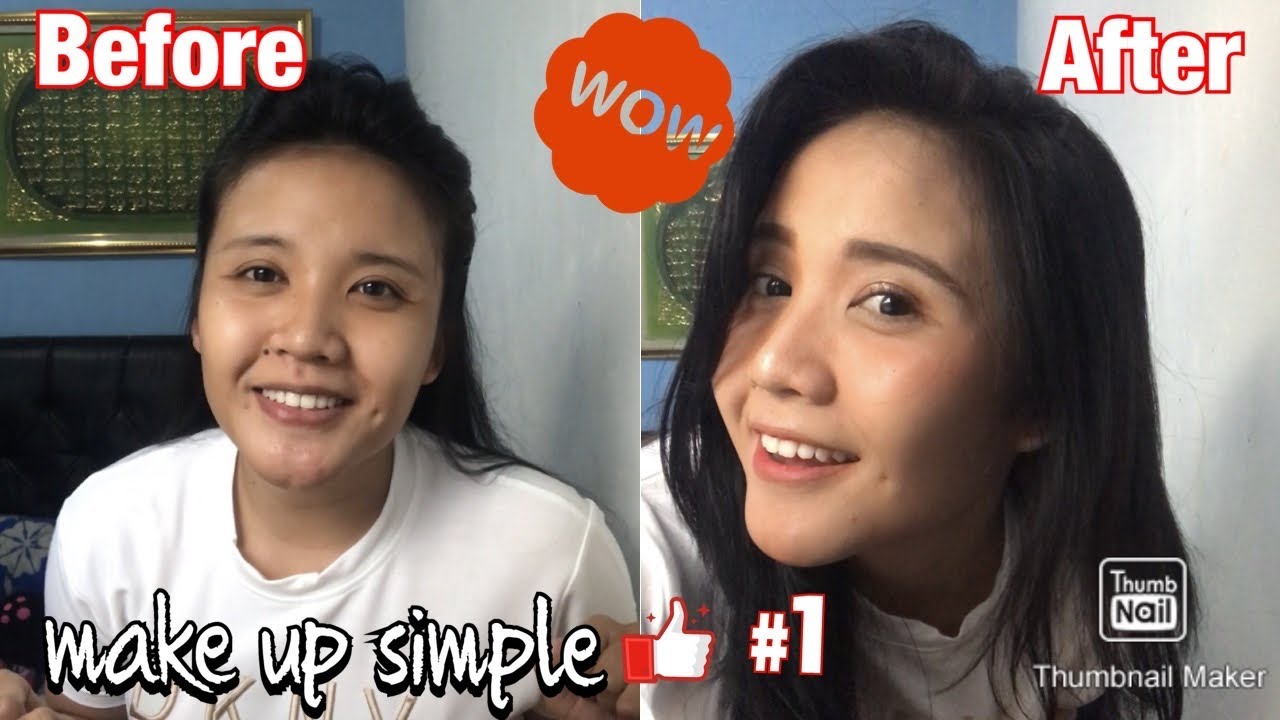 TUTORIAL MAKE UP SIMPLE NO RIBET!!!! - YouTube