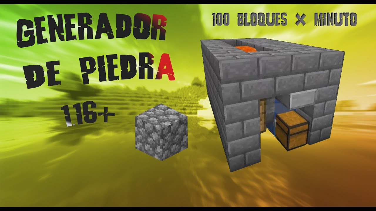 🔴¡¡ COMO hacer un GENERADOR de piedra en MINECRAFT 1.16 !!🔴 - YouTube