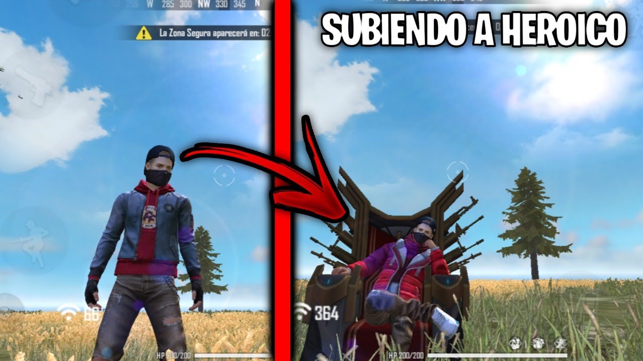 SUBIENDO A HEROICO CON SUSCRIPTORES! FREE FIRE | Benja #5k - YouTube