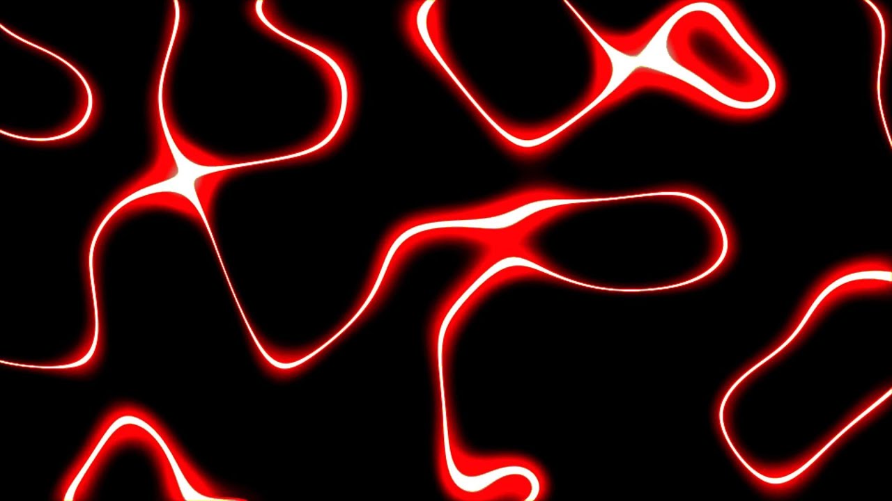 🎬 4K Screensaver – Abstract Red Fluorescent Lines in Motion | Loop (No ...