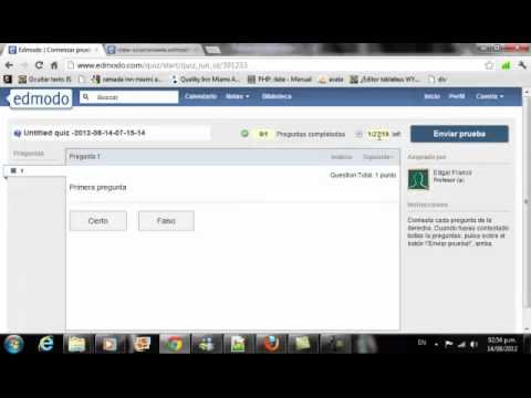 Edmodo - Hackear el tiempo de duración de una prueba / Hacking the ...