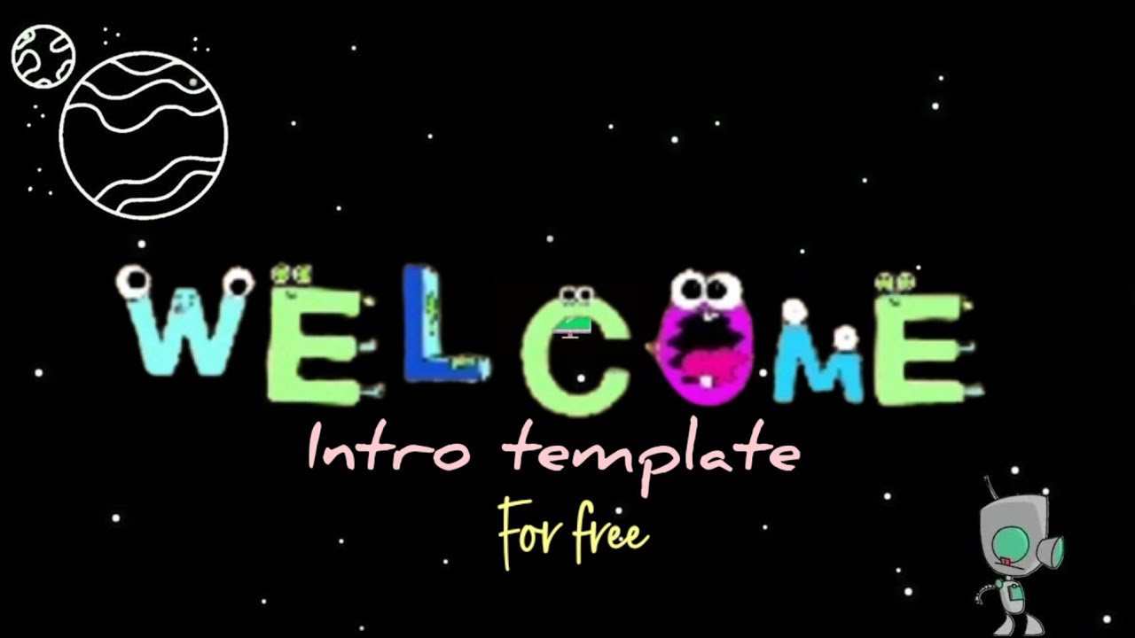 Cute Intro and outro template for free to use - YouTube