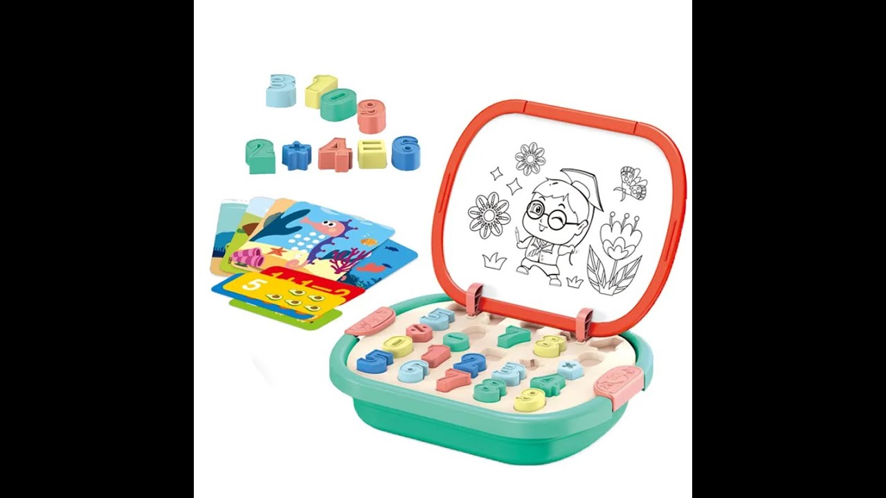 Educational Kids Toy 25 Number 10 Digital Animal Cards 4in1 Graffiti ...