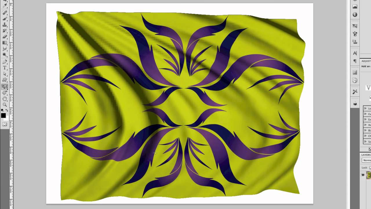 3D Flag in Photoshop CS5 Extended - with real 3D! - YouTube