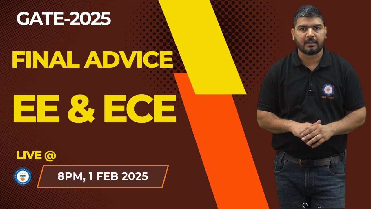 Final Advice for GATE-2025 for EE and ECE #gate2025 #electrical #ece # ...