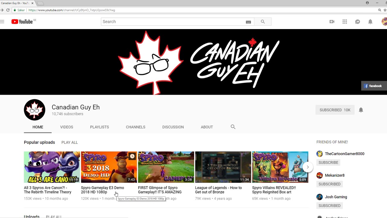 Shoutout to Canadian Guy Eh - YouTube