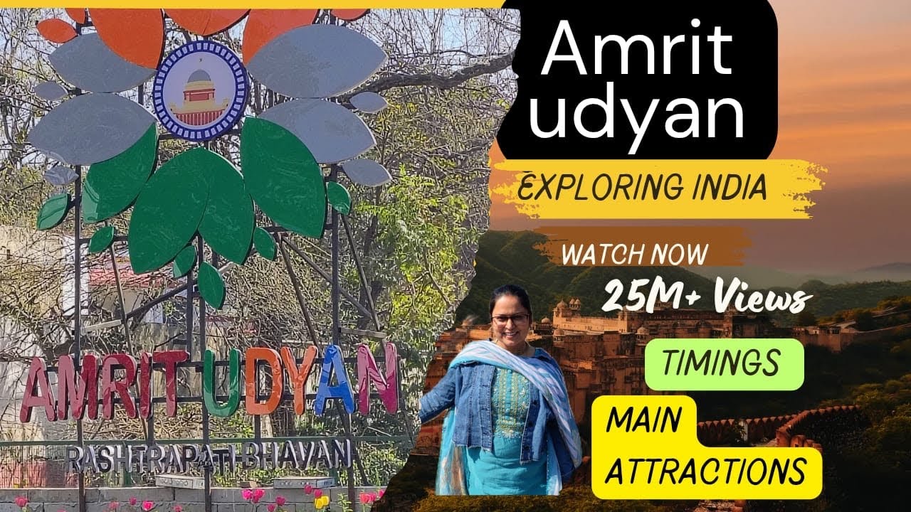 My first vlog | Amrit udyan delhi visit | amrit udyan full video🔥🔥 ...