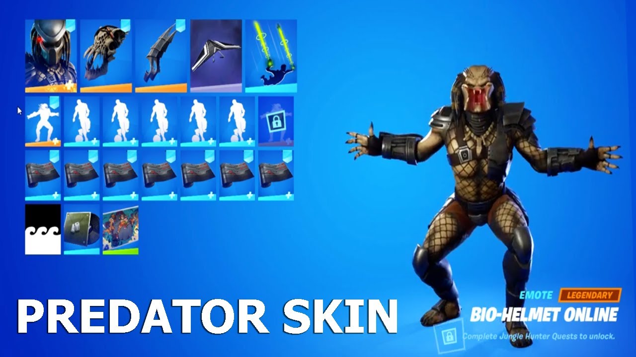 Predator Skin Gameplay! Fortnite "SECRET SKIN OF SEASON 5 CHAPTER ...