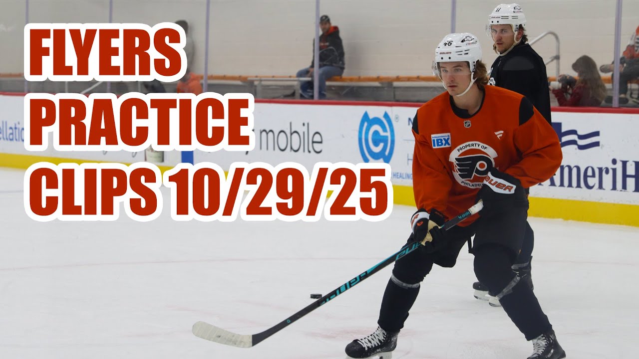 Philadelphia Flyers Practice Clips - 10/29/25 - YouTube
