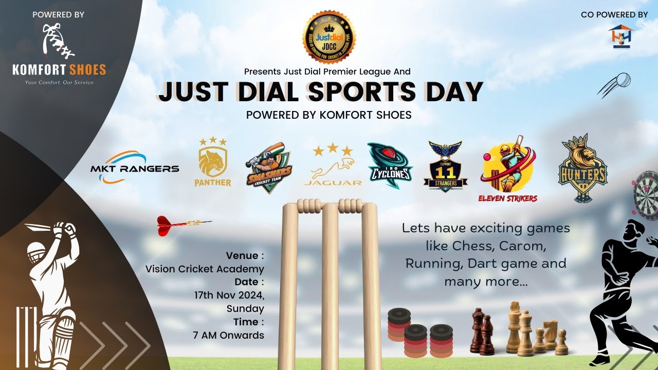 Just Dial premier league and justdial sports day ! 2024 ! - YouTube