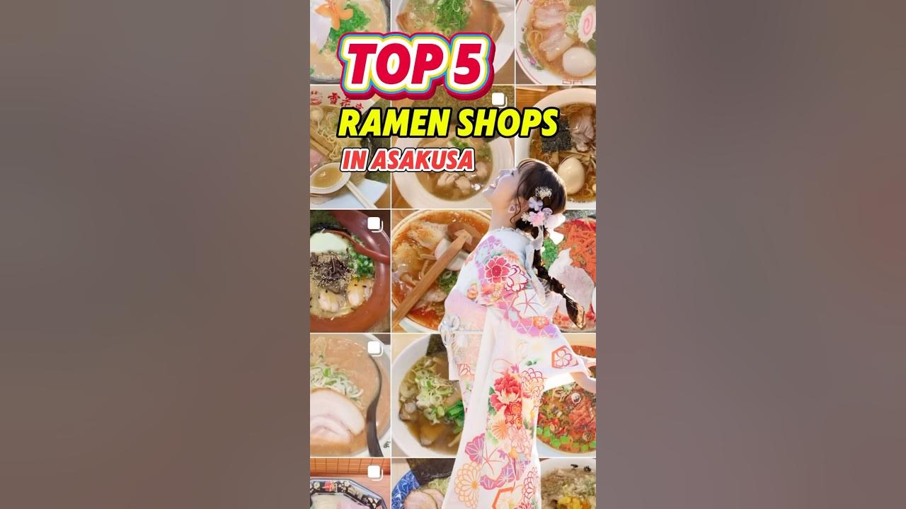 Top5 Rames Shops in Asakusa! Recommended by Asakusa Guide #guide #food #ramen #shorts - YouTube