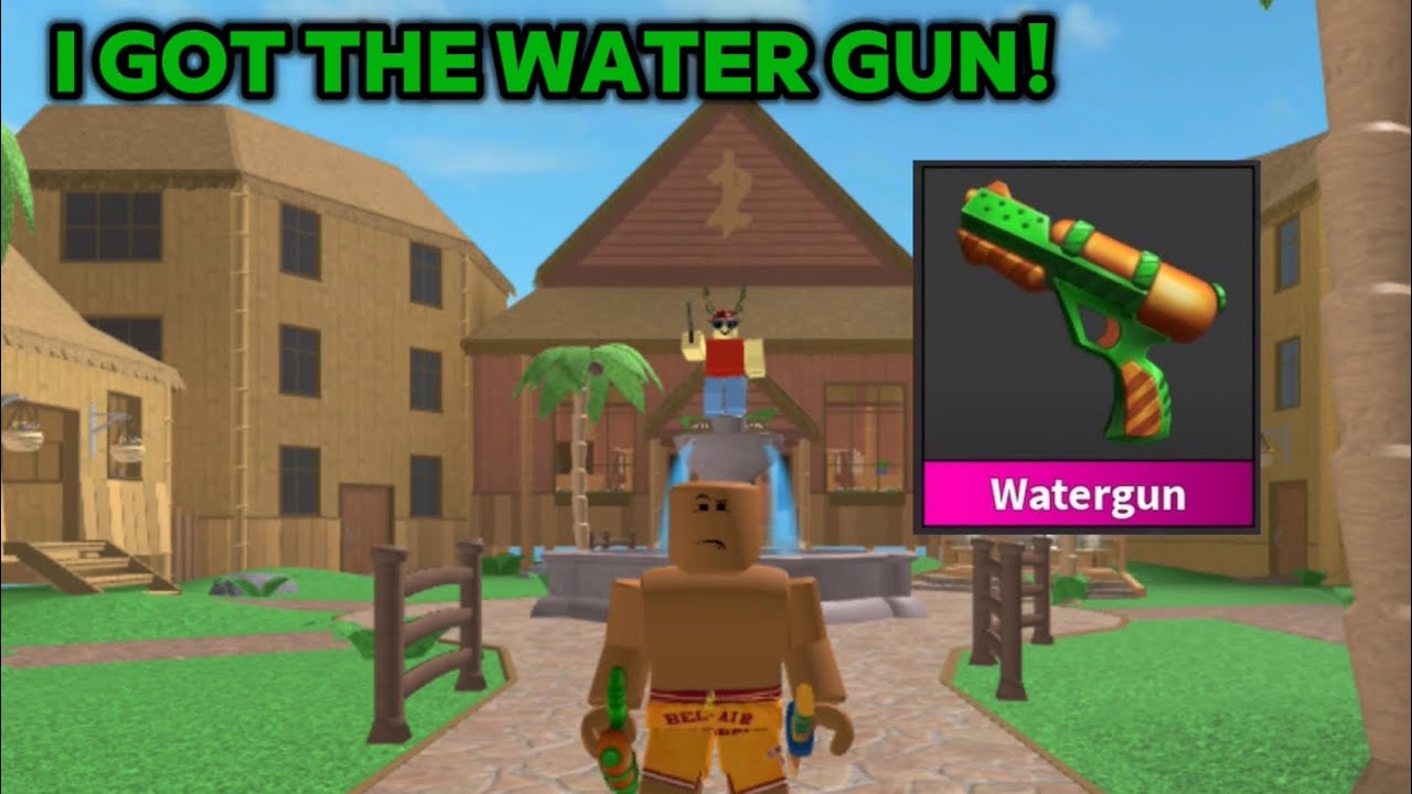 Getting water gun in mm2! #gameplay#video - YouTube