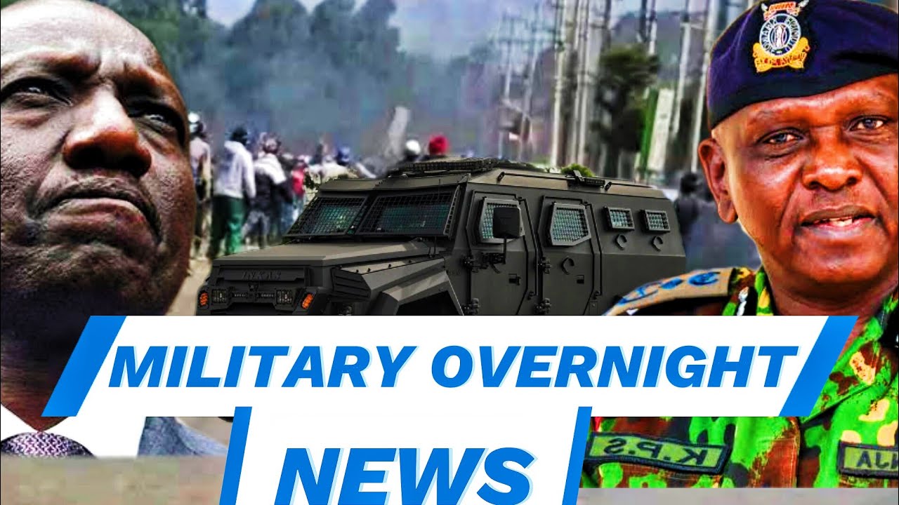 Overnight WAR military APC tanker STONED at thika ROAD as RAILA lose ...