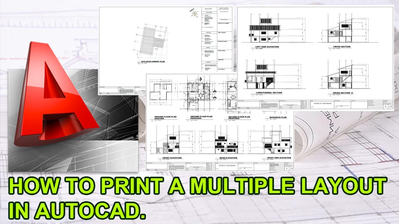 AUTOCAD TUTORIAL HOW TO PRINT A MULTIPLE LAYOUT IN AUTOCAD YouTube AUTOCAD TUTORIAL HOW TO PRINT A MULTIPLE LAYOUT IN AUTOCAD YouTube