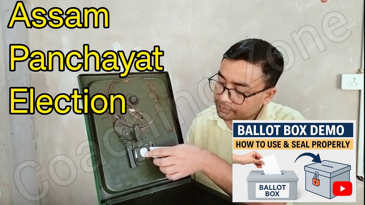 How to Use and Seal a Ballot Box | Easy Demo by Dr. Dhaneswar Kalita ...