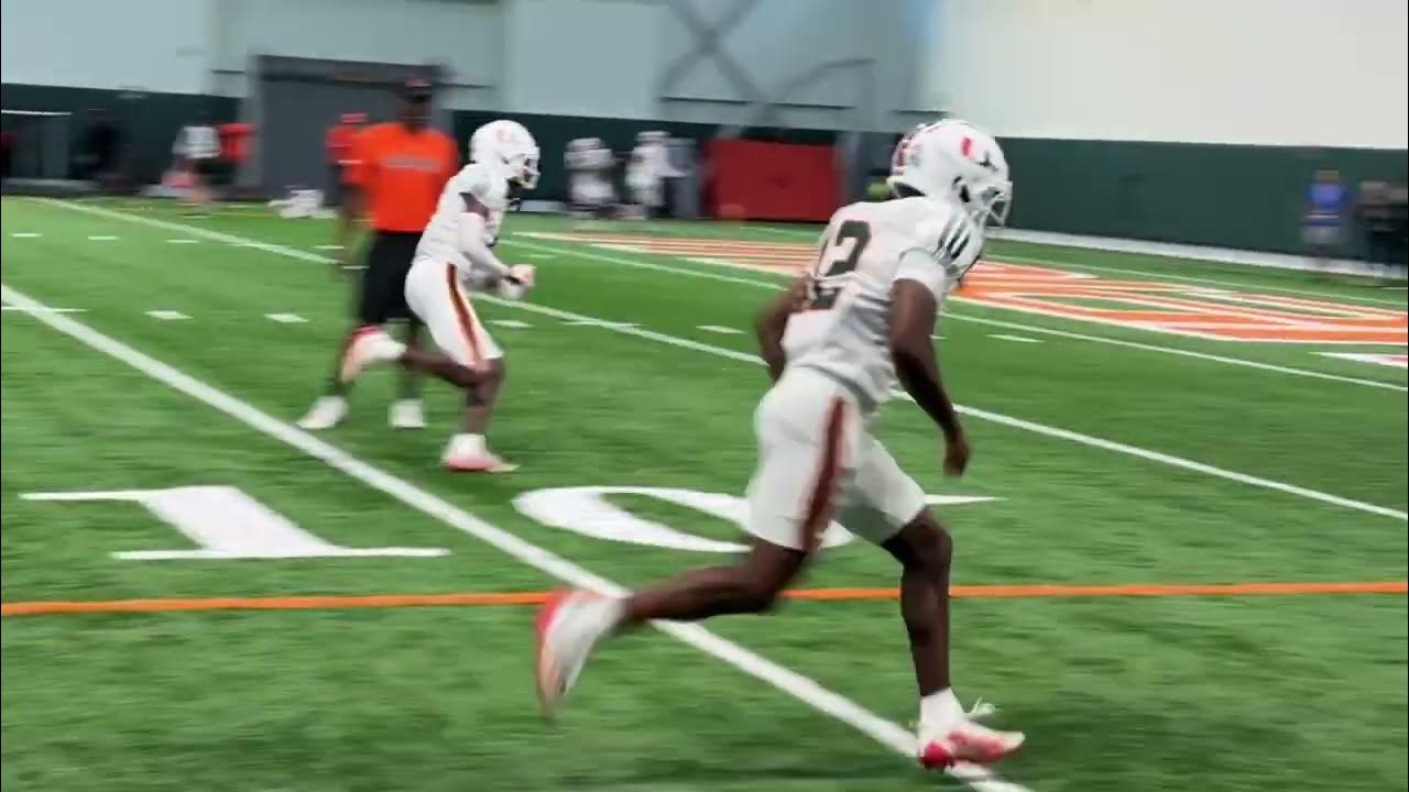Miami Hurricanes Spring Practice March 21 2024 Qb Net Drill Youtube