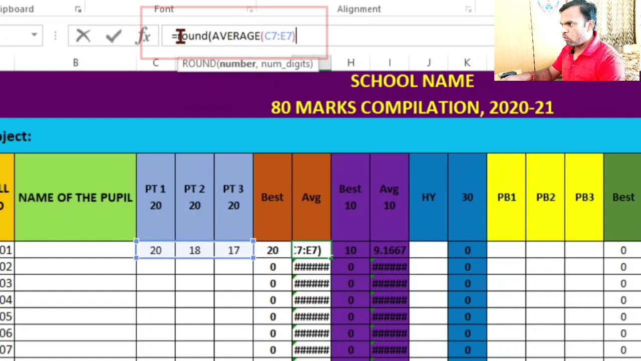 Result calculation format for class 10 | 80 Marks format for result ...
