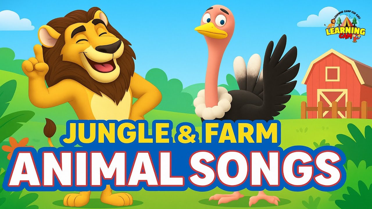 Jungle & Farm Animal Songs for Kids | Fun Nursery Rhymes & Animal ...