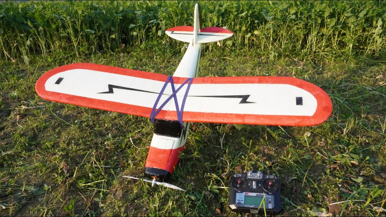 How to Make Simple Rc CUB Plane at Home🔥🔥 Full Build |DIY| Homemade ...