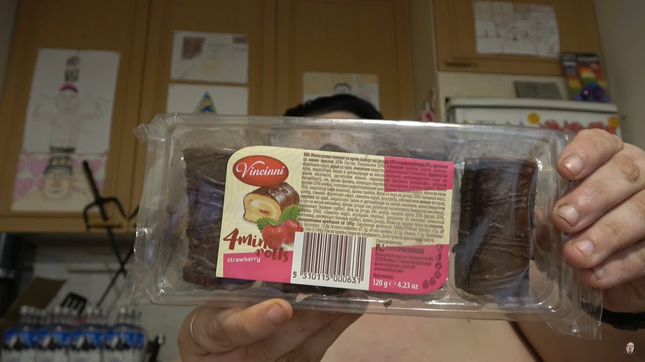 Hampaaton läski syö: Osa 3143 - Vincinni Mini Rolls Strawberry - YouTube