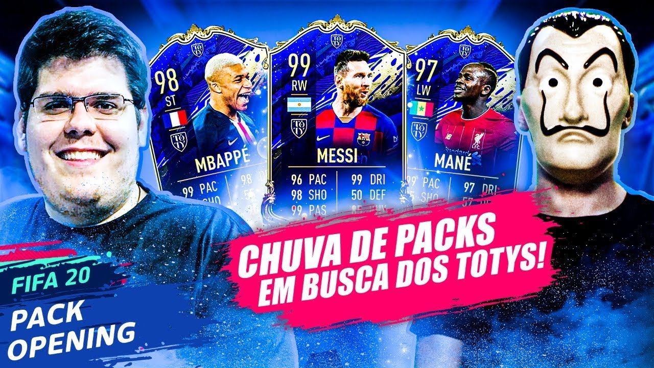 FIFA 20 - MEGA PACK OPENING EM BUSCA DOS TOTYS - AO VIVO - YouTube