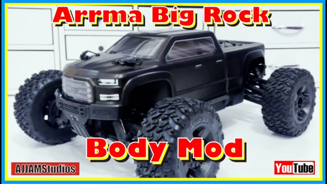 Arrma Big Rock body mod - YouTube