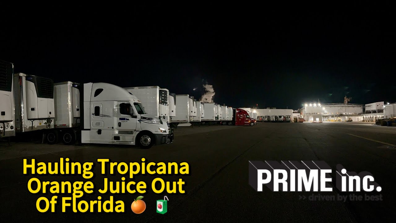 Hauling Tropicana Orange Juice Out Of Florida 🍊 🧃| Prime INC. - YouTube