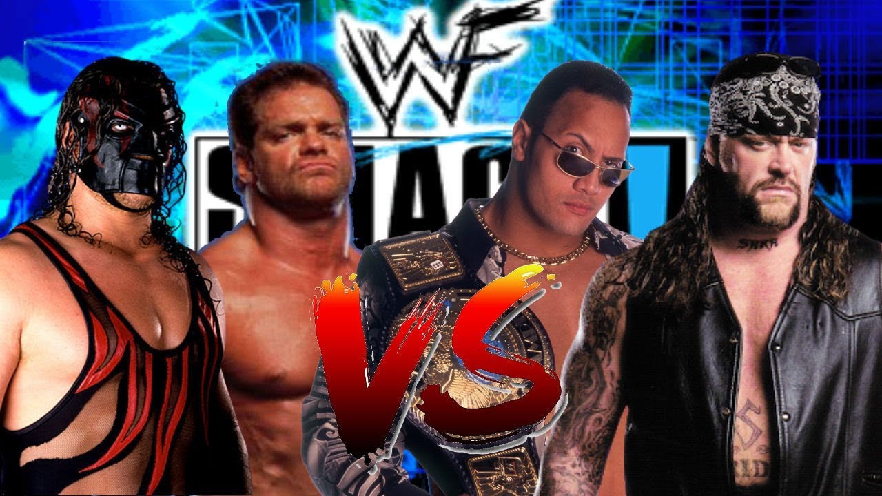 WWF Smackdown 2 CAW Matches Kane vs The Rock vs The Undertaker vs Chris ...