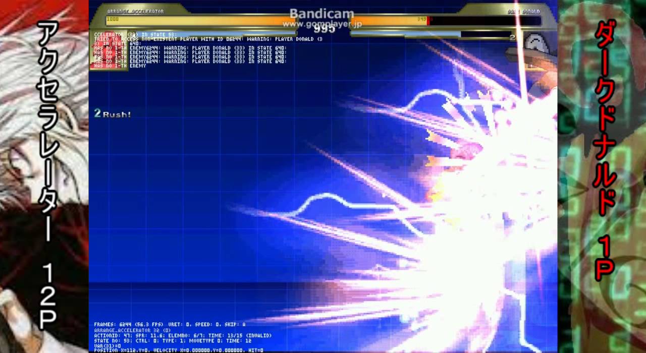 【MUGEN】Arrange Accelerator (5P&?P) vs Dark Donald(1P) - YouTube