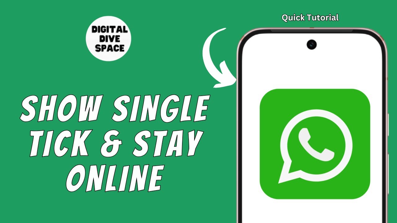 HOW TO SHOW SINGLE TICK ON WHATSAPP & STAY ONLINE - YouTube