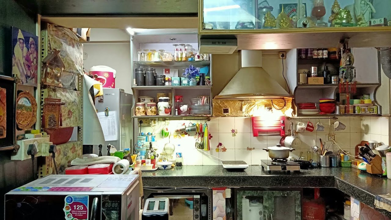 Dimple's Kitchen Tour|Dimple's organised Kitchen|Tour of open Kitchen ...