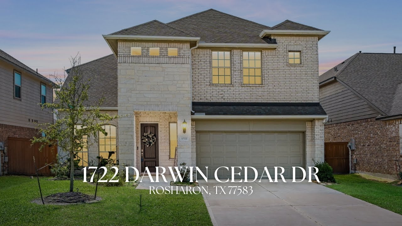 1722 Darwin Cedar Dr, Rosharon, TX 77583 - YouTube