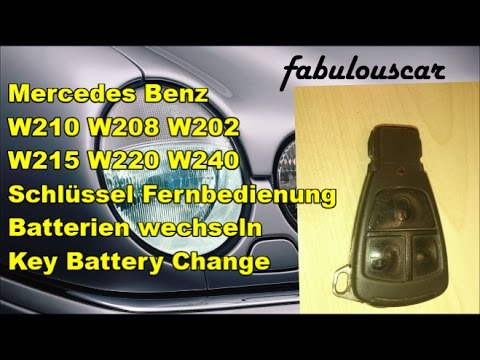 Schlüssel Fernbedienung Batterien wechseln | Key Battery Change | W210 ...
