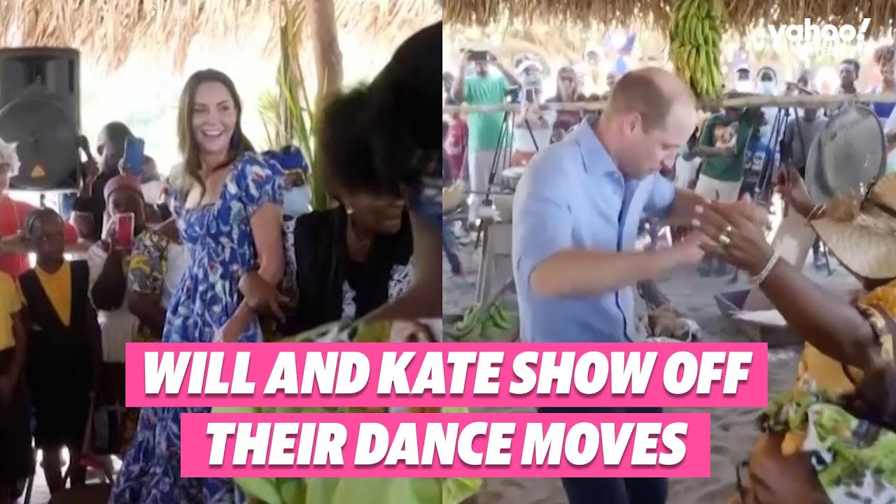 Prince William and Kate show off their dance moves | Yahoo Australia ...