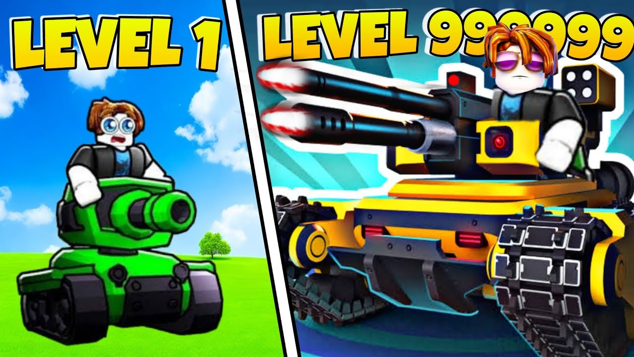 UPGRADING LEV 1 TO LEV 99999 INTO GOD TANK IN ROBLOX | ADI & CHOTU ...