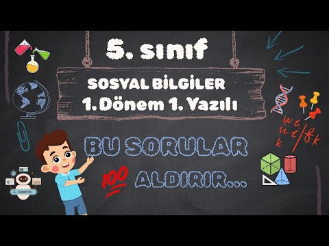 5.SINIF SOSYAL BİLGİLER 1.DÖNEM 1.YAZILI 