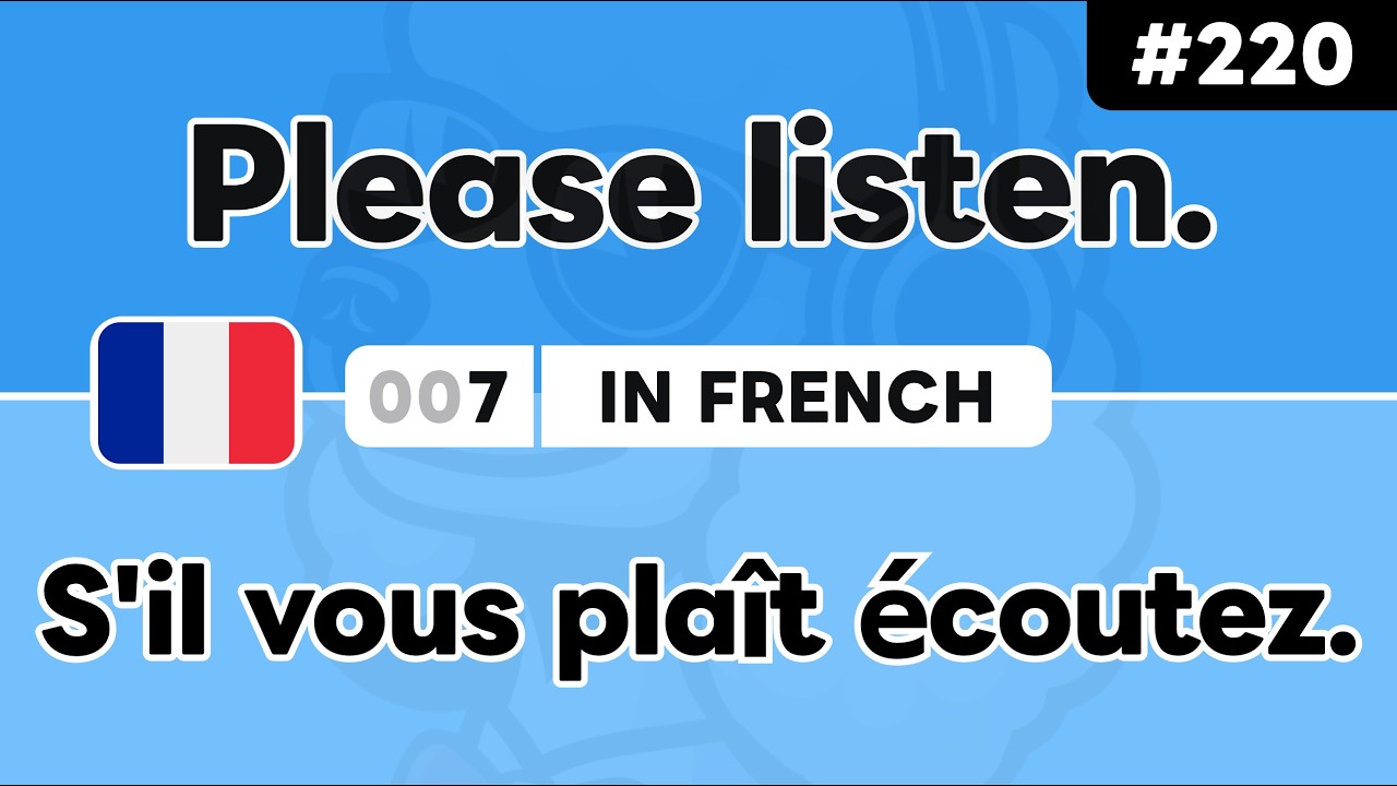 Learn ‘Please ~’ in French 🇫🇷 Daily Beginner Phrases (Ep. #220) - YouTube